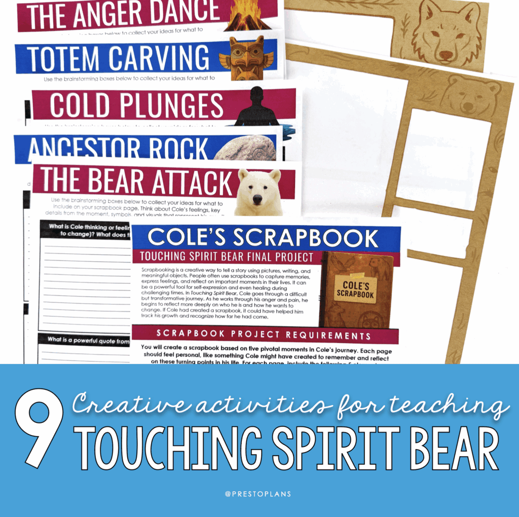 9 Creative Activities for Teaching Touching Spirit Bear by Ben ...
