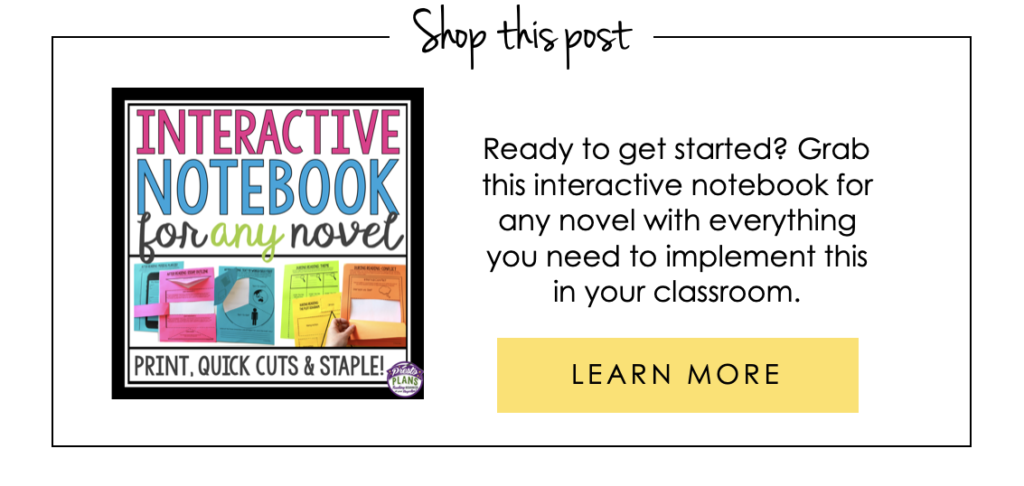 Using Interactive Notebooks With Novels & Short Stories - Presto Plans