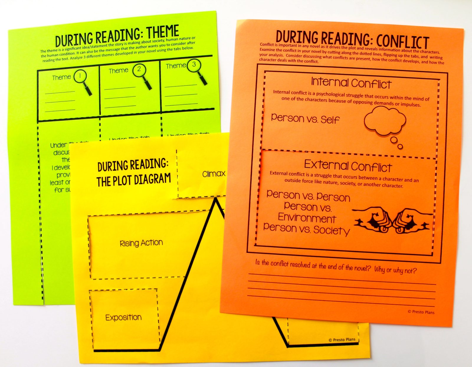 Using Interactive Notebooks With Novels & Short Stories - Presto Plans