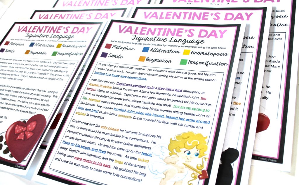 Valentine’s Day Activities For Middle and High School English - Presto ...