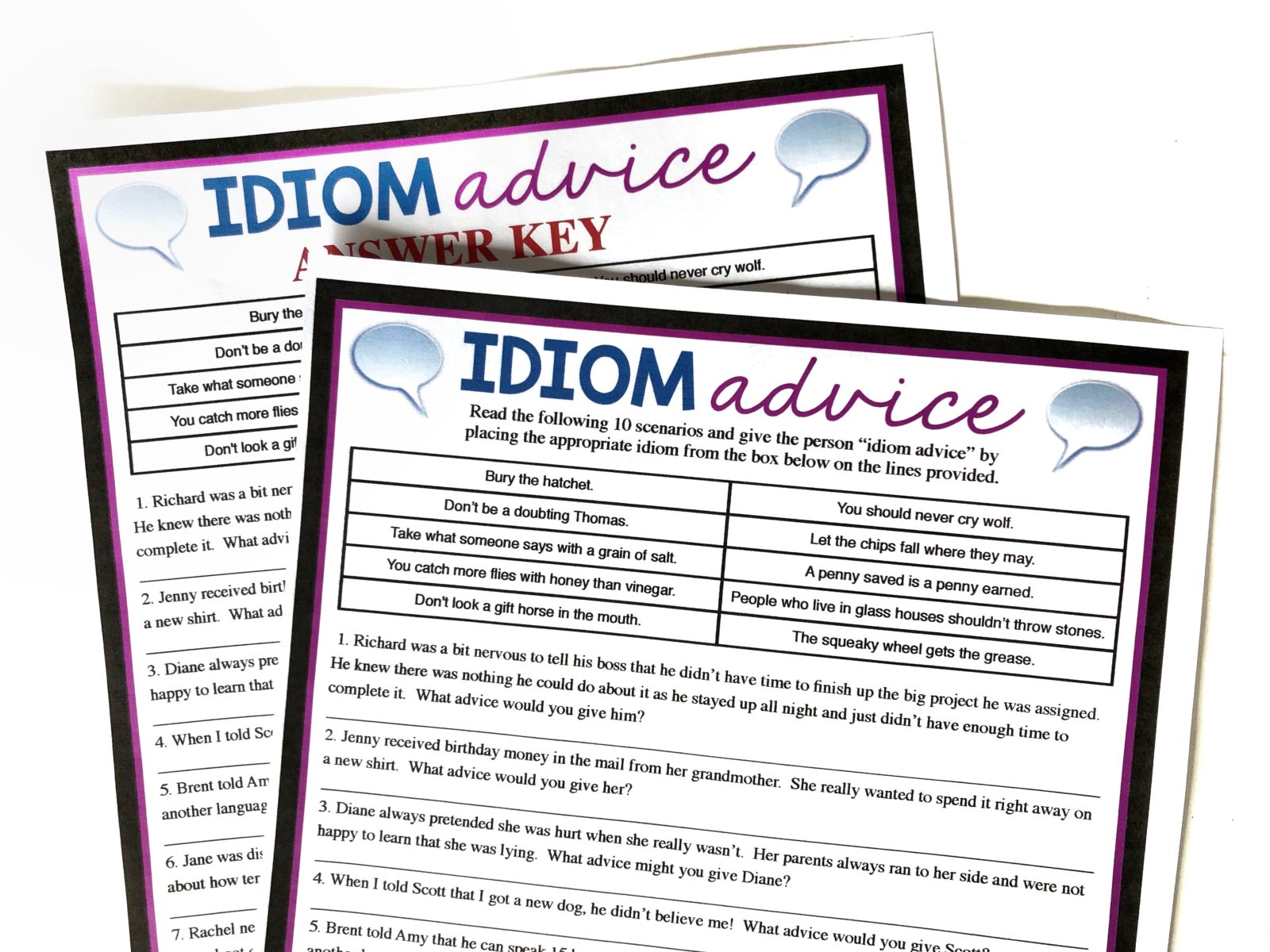 7 Creative Activities to Teach Idioms - Presto Plans