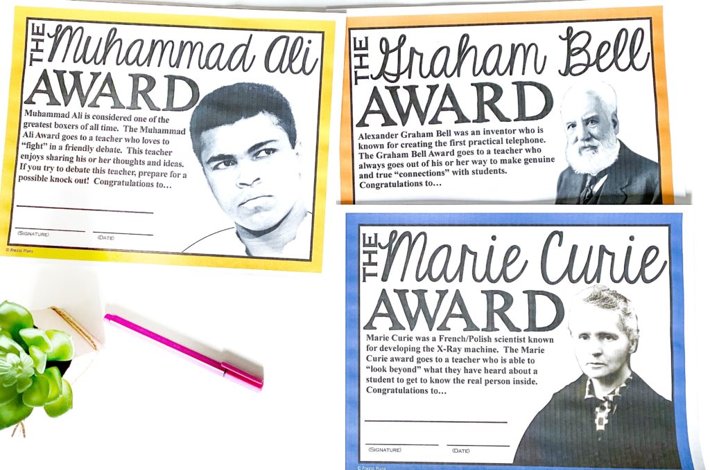 Tips for Hosting a FUN Teacher Awards Ceremony - Presto Plans