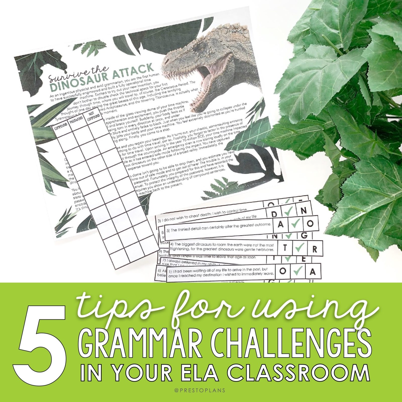 5 Tips for Using Grammar Challenges in Your ELA Classroom - Presto Plans