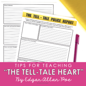 Teaching The Tell Tale Heart by Edgar Allan Poe - Presto Plans