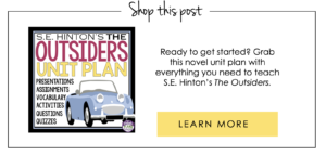 7 Creative Activities to Teach The Outsiders by S.E. Hinton - Presto Plans