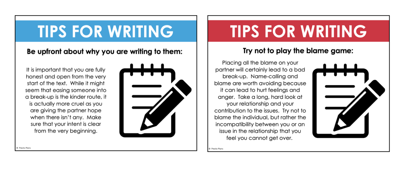 Writing a Break Up Letter: An Anti-Valentine's Day Activity for Middle ...