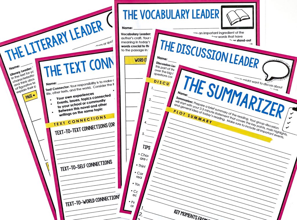 Literature Circles in Middle School ELA: Answering your 10 Most ...