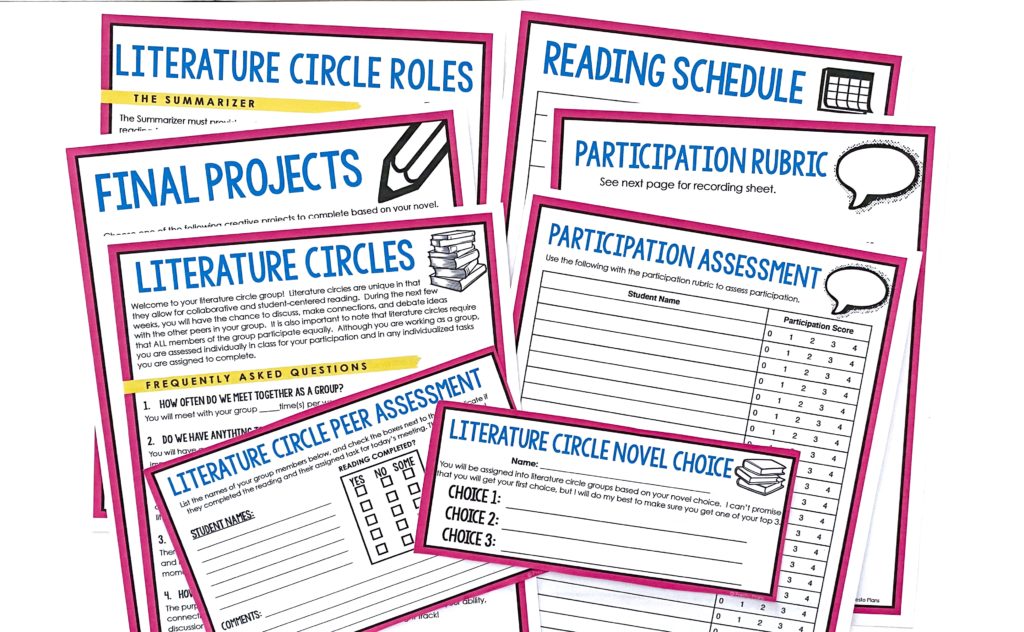 Literature Circles in Middle School ELA: Answering your 10 Most ...