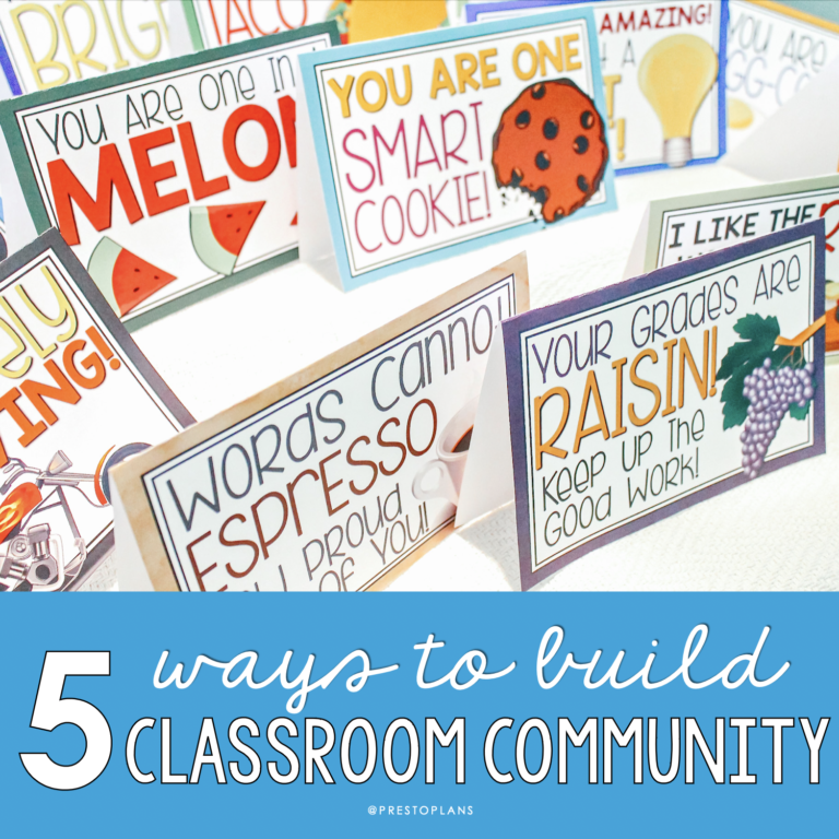 5 Ways To Build Classroom Community in Middle & High School - Presto Plans