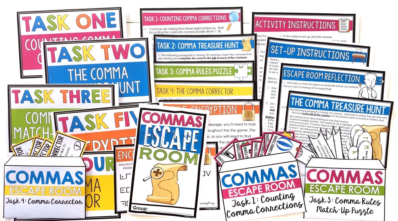 Creative Activities for Teaching Comma Rules in ELA - Presto Plans