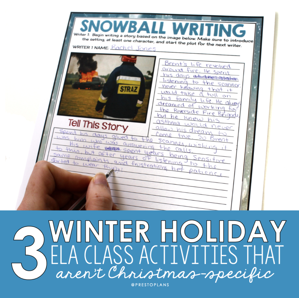3 Winter Holiday ELA Activities That Are Not Christmas Specific ...