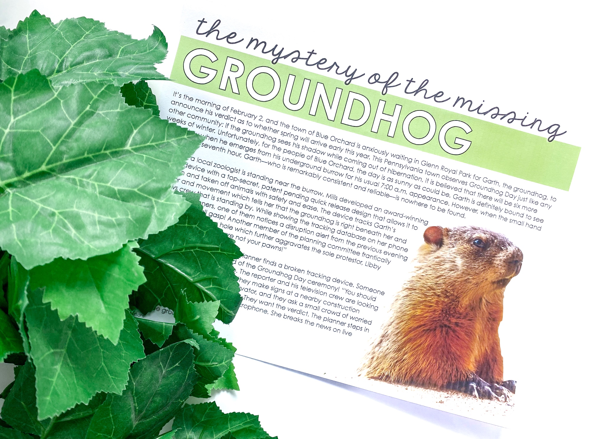 Middle School ELA Lesson for Groundhog Day - Presto Plans
