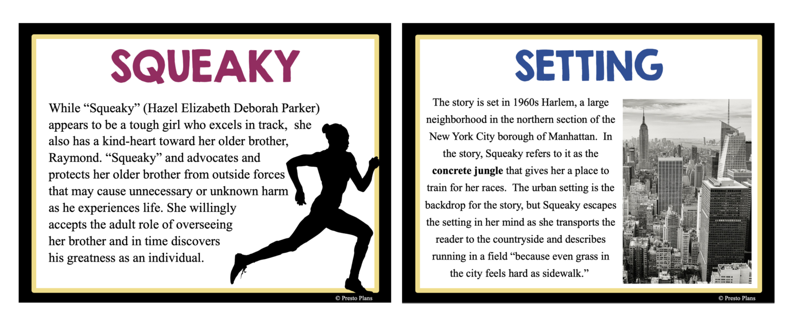 Teaching Raymond's Run by Toni Cade Bambara - Presto Plans