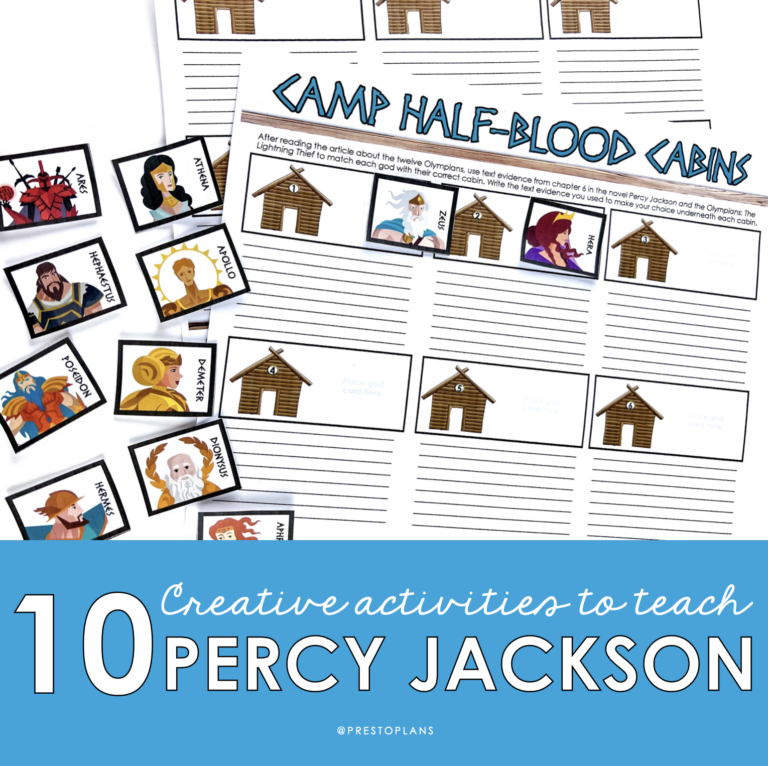 10 Creative Activities to Teach Percy Jackson & The Olympians: The ...