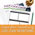 Teaching Click-Clack the Rattlebag by Neil Gaiman - Presto Plans