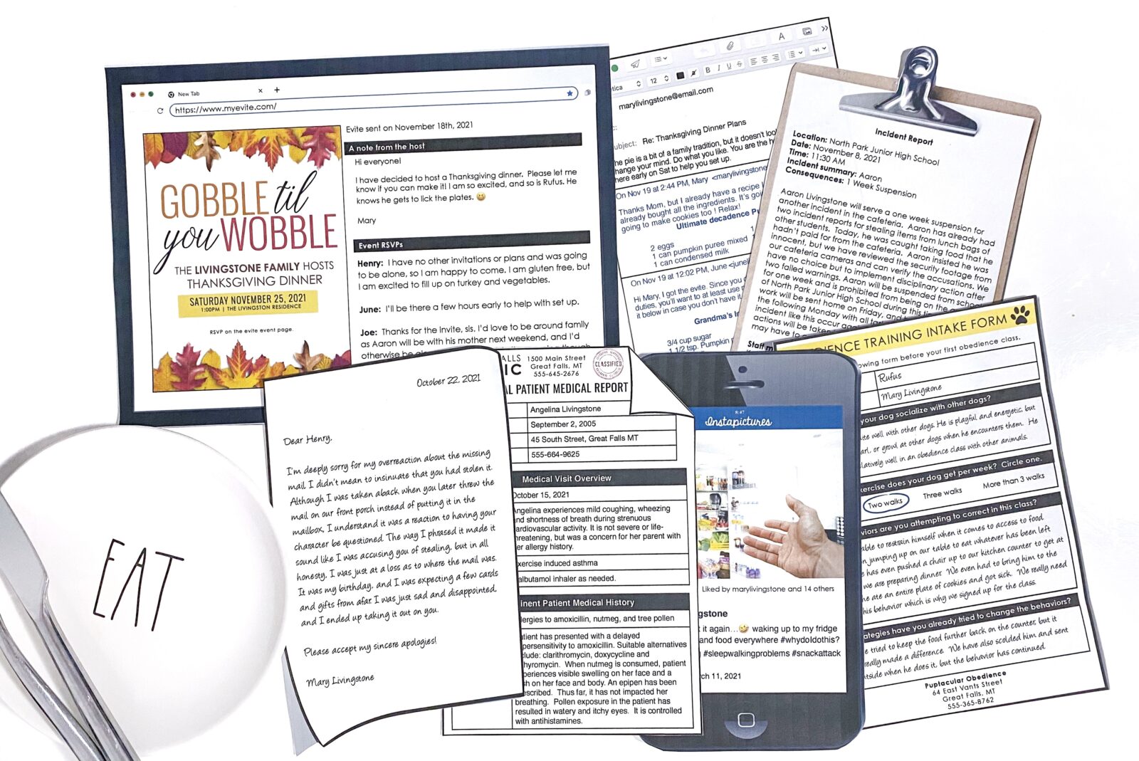 Thanksgiving Lesson for Middle School ELA - Pumpkin Pie Reading Mystery ...