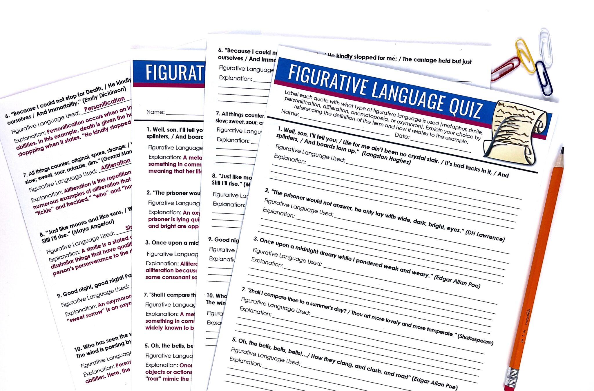 Teaching Figurative Language in Middle School in 6 Steps - Presto Plans