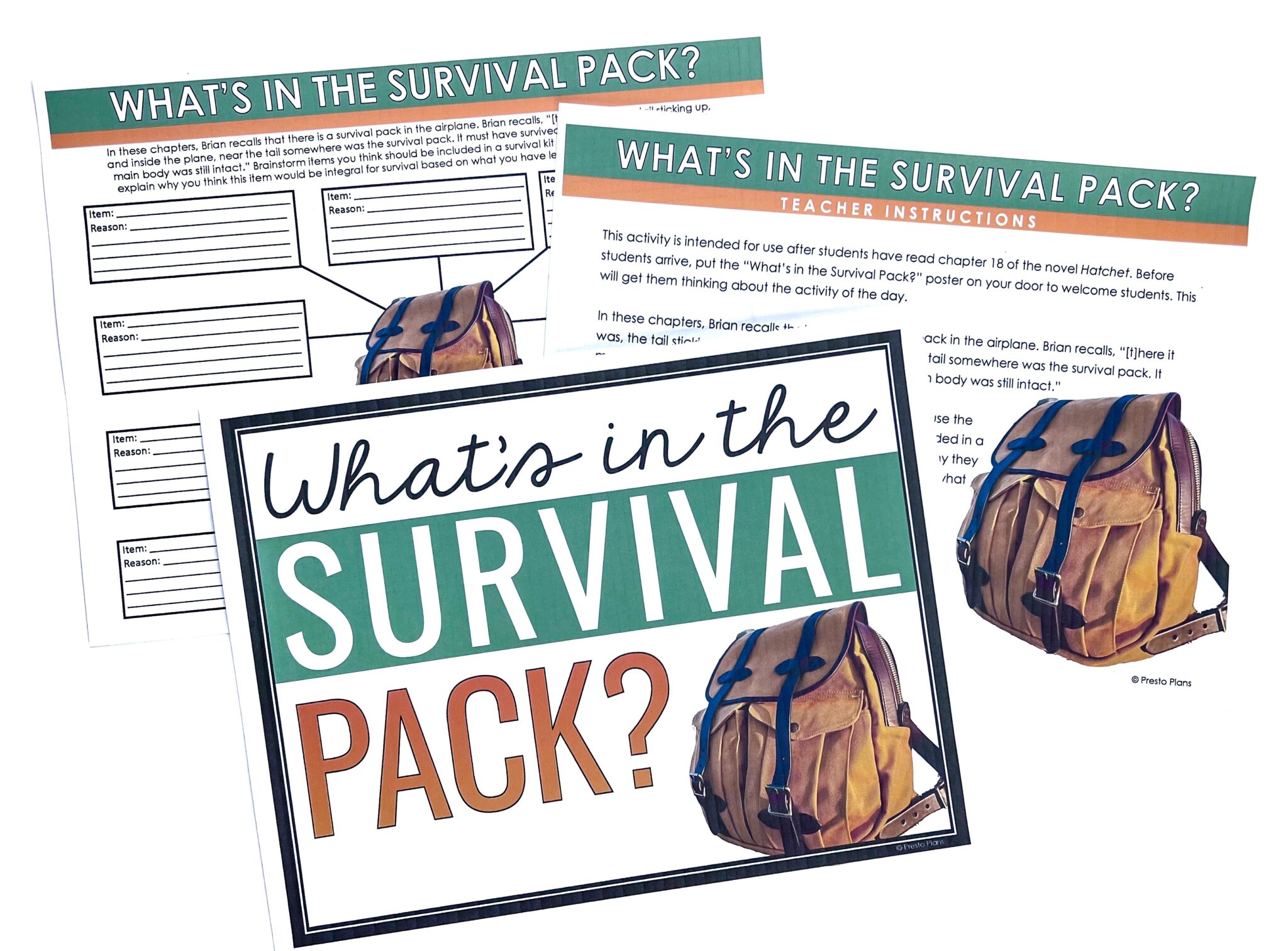 8 Creative Activities for Teaching Hatchet by Gary Paulsen - Presto Plans