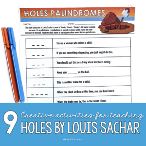 Teaching Holes by Louis Sachar - 9 Creative Activities - Presto Plans