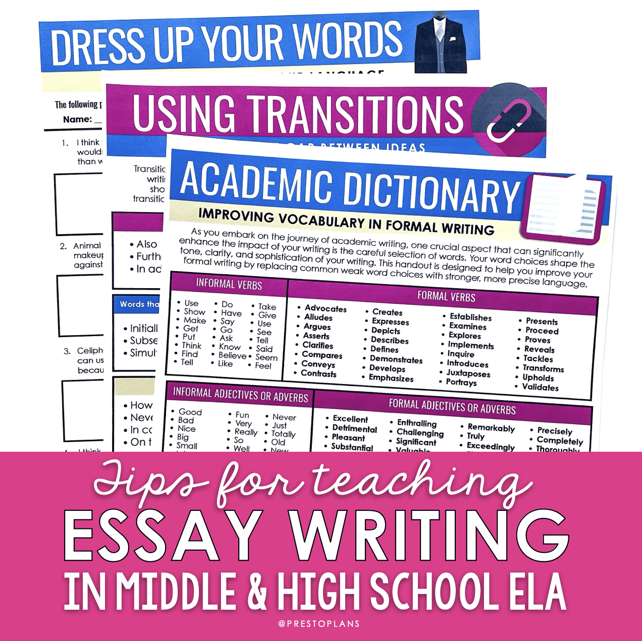 How to Teach Essay Writing in Middle & High School ELA - Presto Plans